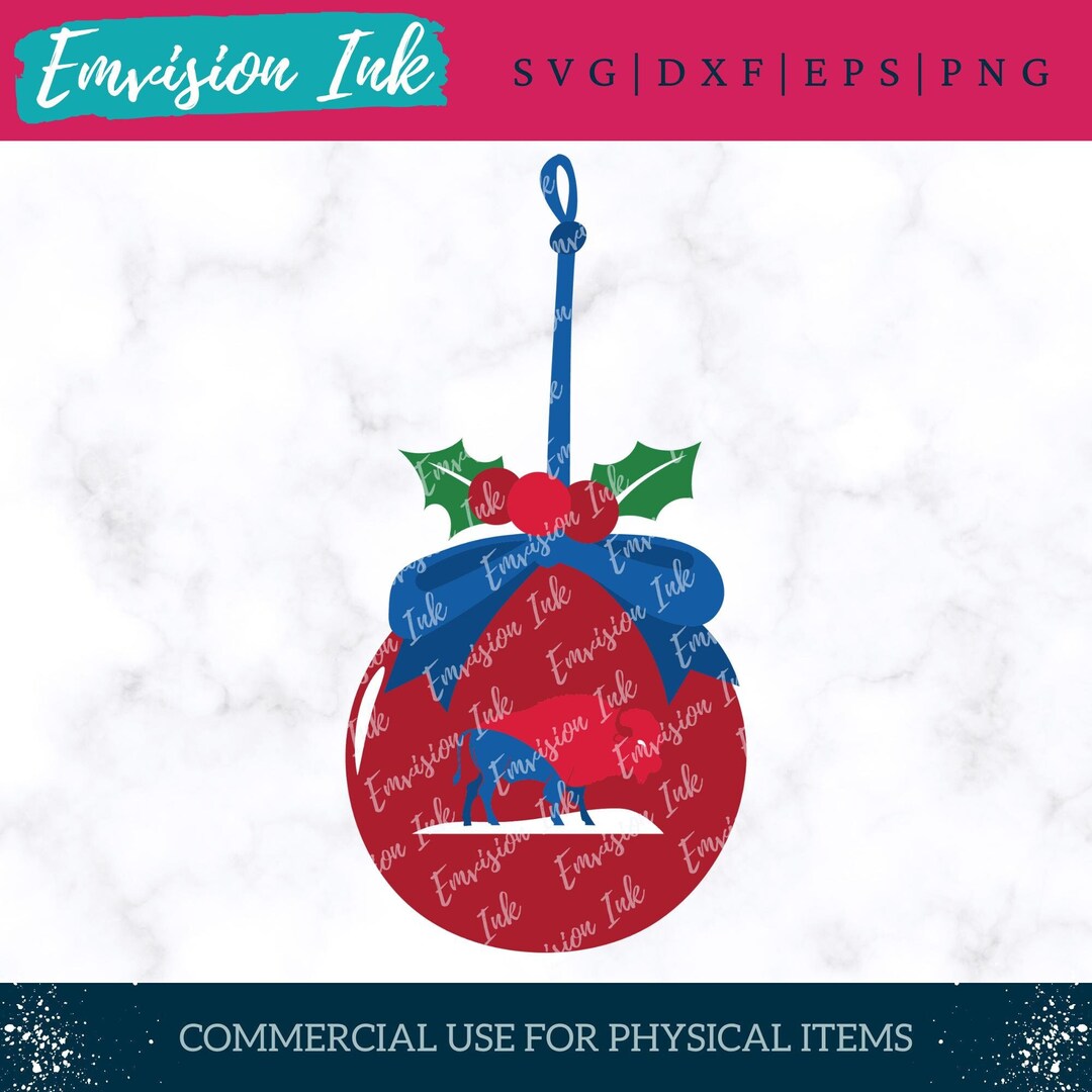Buffalo Ornament SVG | 716 SVG | Bills SVG | Christmas Svg | Buffalo Christmas Cut File ...