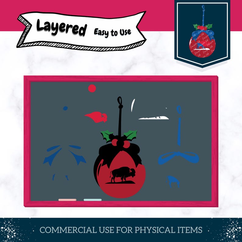 Buffalo Ornament SVG | 716 SVG | Bills SVG | Christmas Svg | Buffalo ...