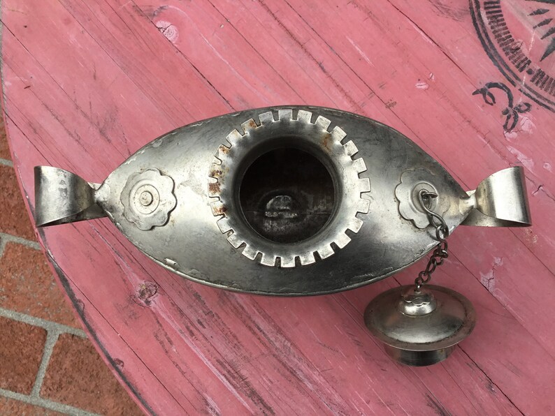 Metal Oil Lamp - Etsy