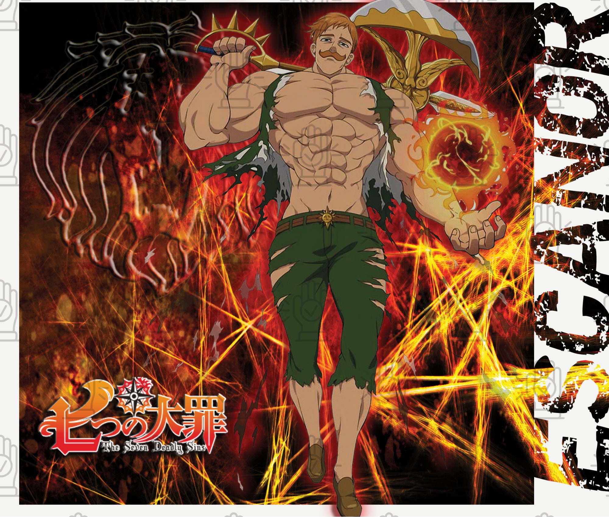 Anime Tumbler Wrap Manga Design Digital Character Art - Etsy