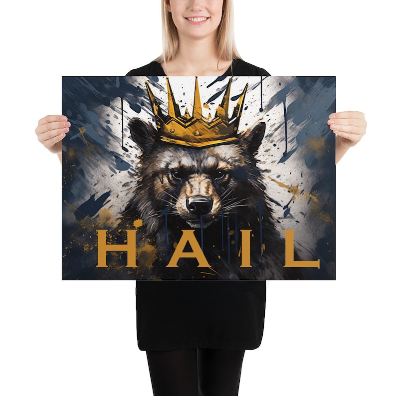 Michigan Wolverines Poster, “hail”, Art, 24x36 - Etsy