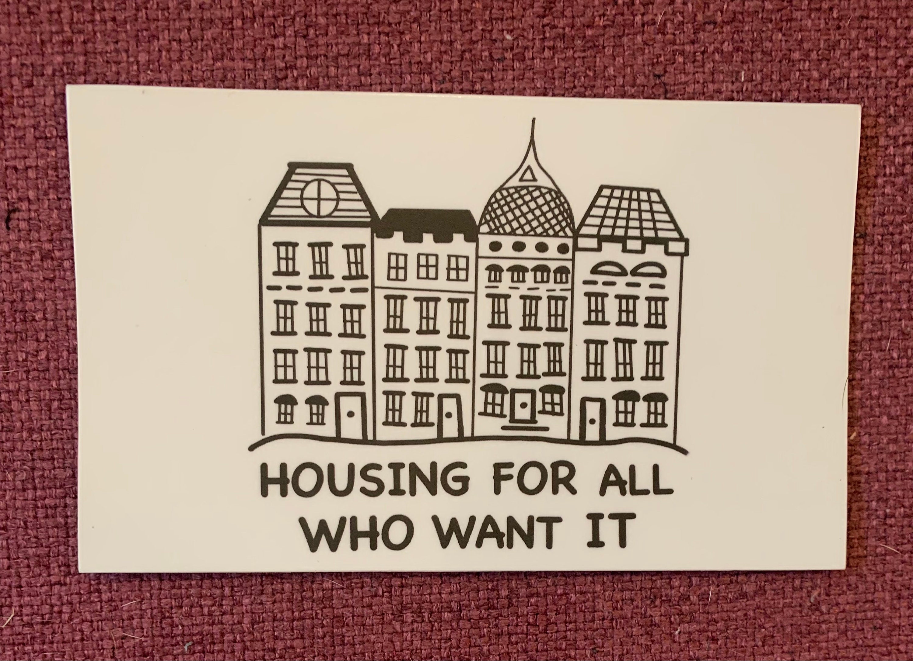 STICKER! Housing for All Who Want It! Punk Sticker! Anarchy Sticker ...