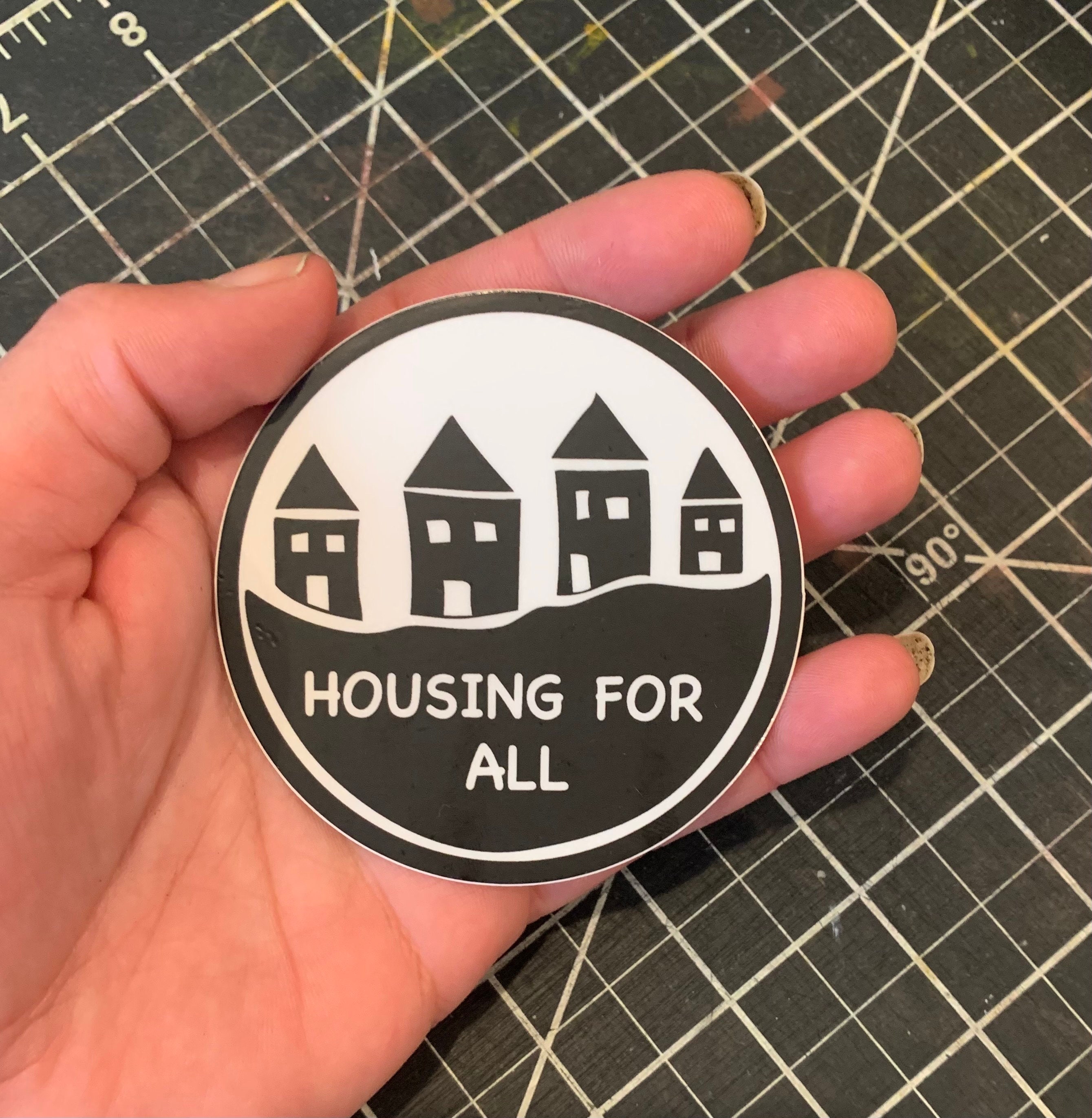 STICKER Housing for All Punk Sticker Anarchy Sticker Housing Sticker ...