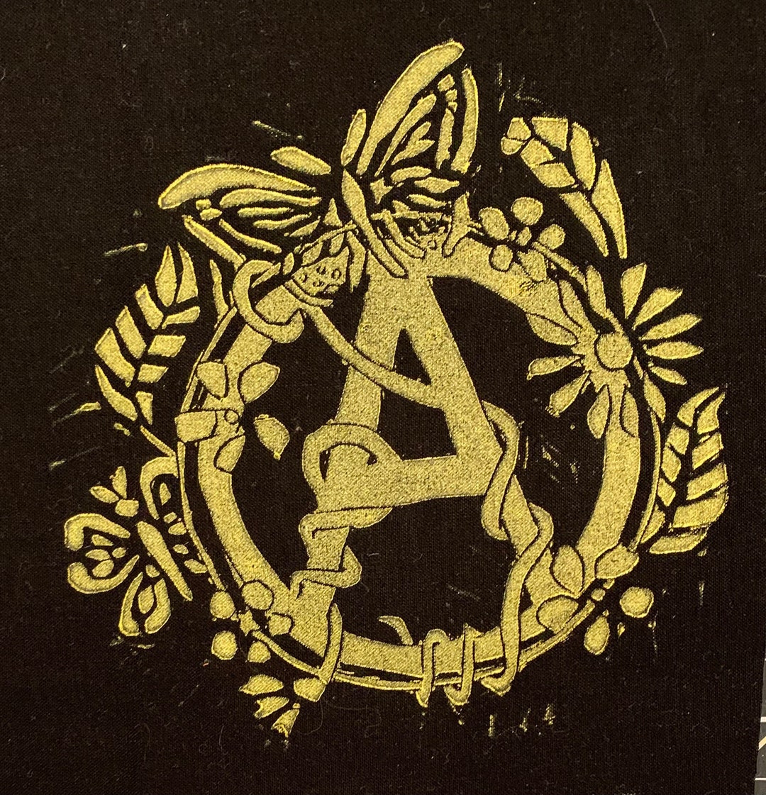 Anarchy Butterfly Patch Sew on Punk Patch Gold and Rose Gold - Etsy