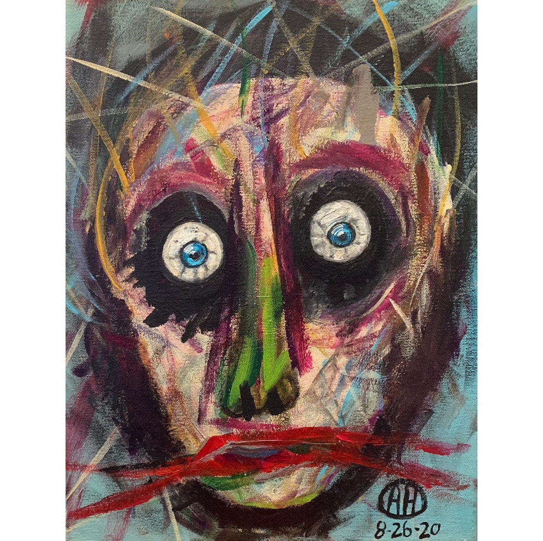 Eyes! Anarchist Painting! Abstract Expressionist! 11x14” - Etsy