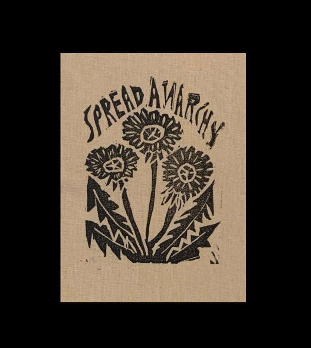 PATCH! Spread Anarchy Dandelion Patch!! Sew on Punk Patch! Anarchy Patch! Multiple Colors ...