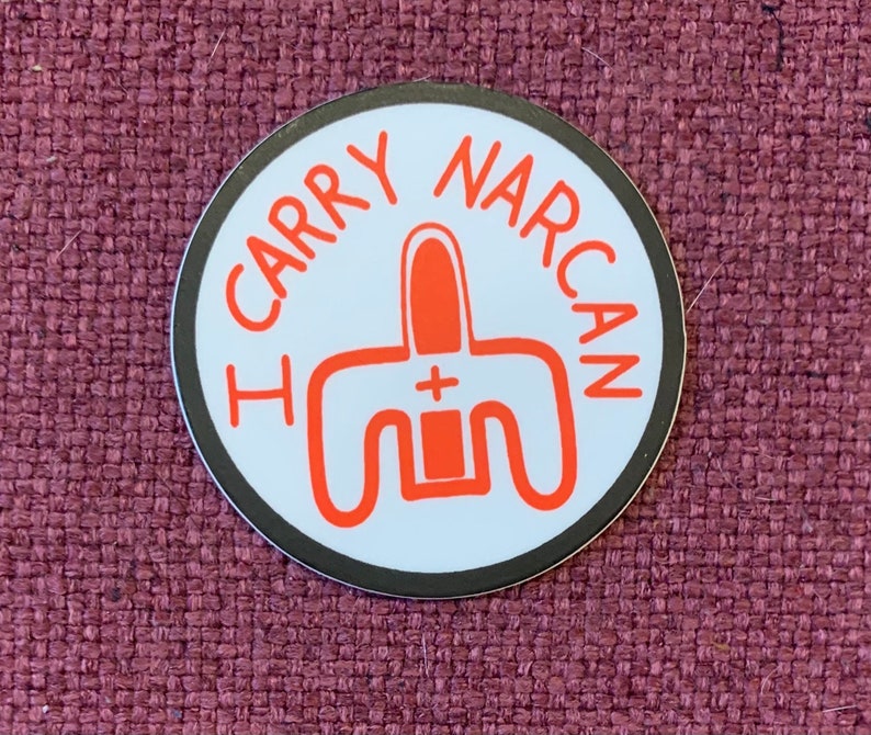 STICKER I Carry Narcan Punk Sticker Anarchy Sticker Narcan - Etsy