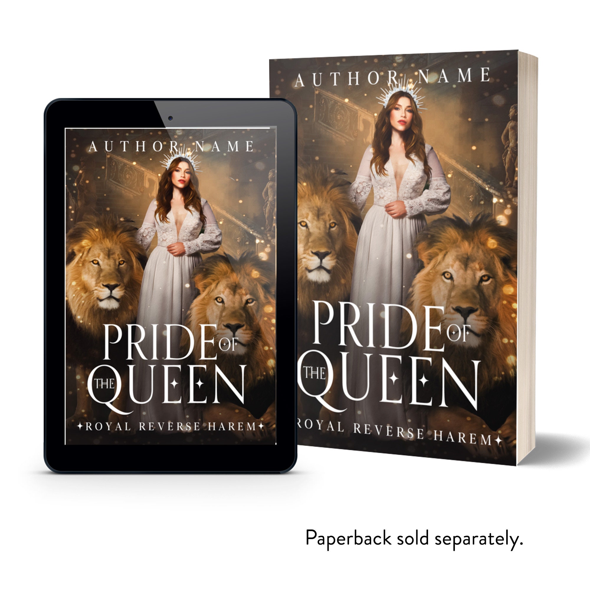 Paranormal Shifter Fantasy Premade Book Cover, Reverse Harem Romance ...