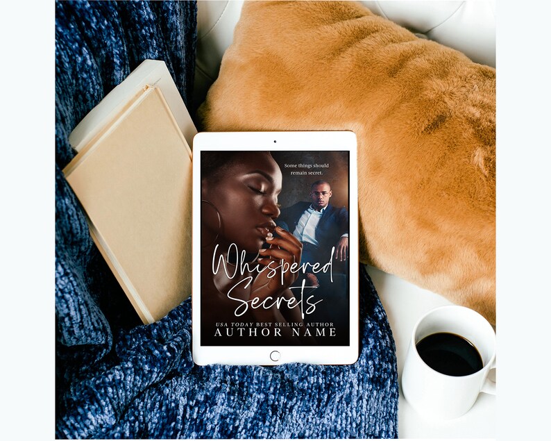 Premade Book Cover for Romance, Black Couple, African American Love ...