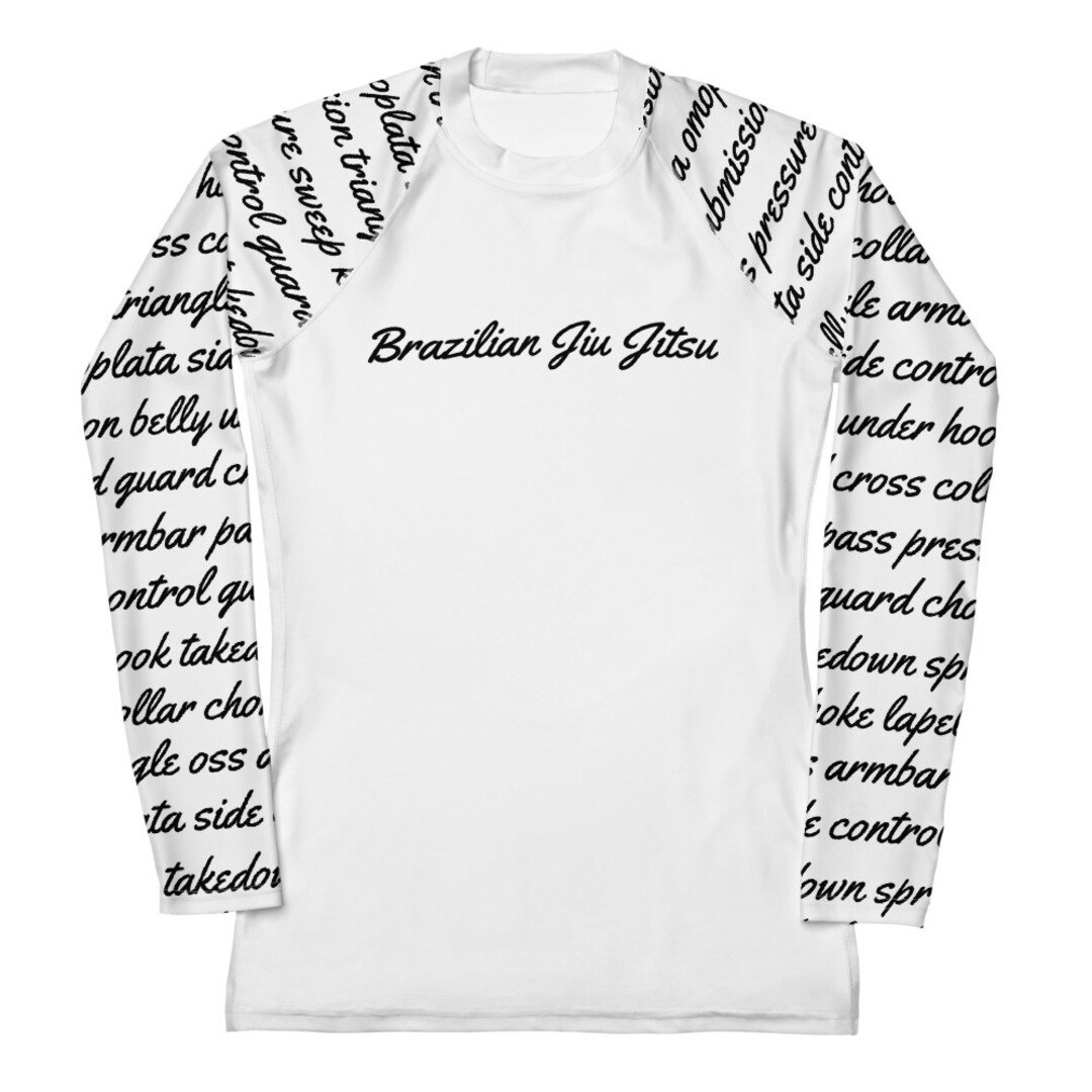 Women's Thinking About Jiu Jitsu White Belt Rash Guard - Etsy
