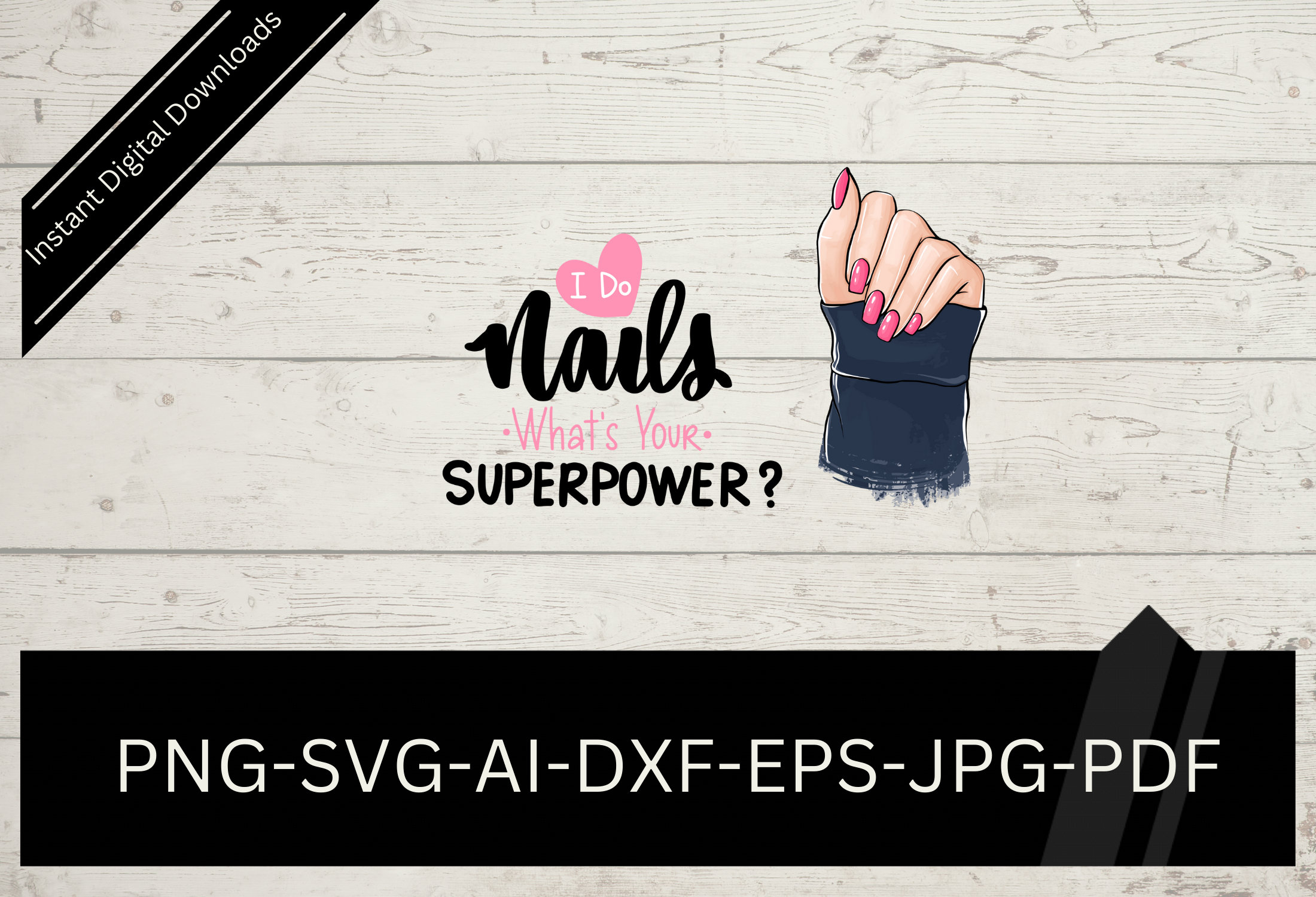 Nail Art SVG, Pretty Nails SVG, Fashion Girl SVG, Nail Polish Lover ...