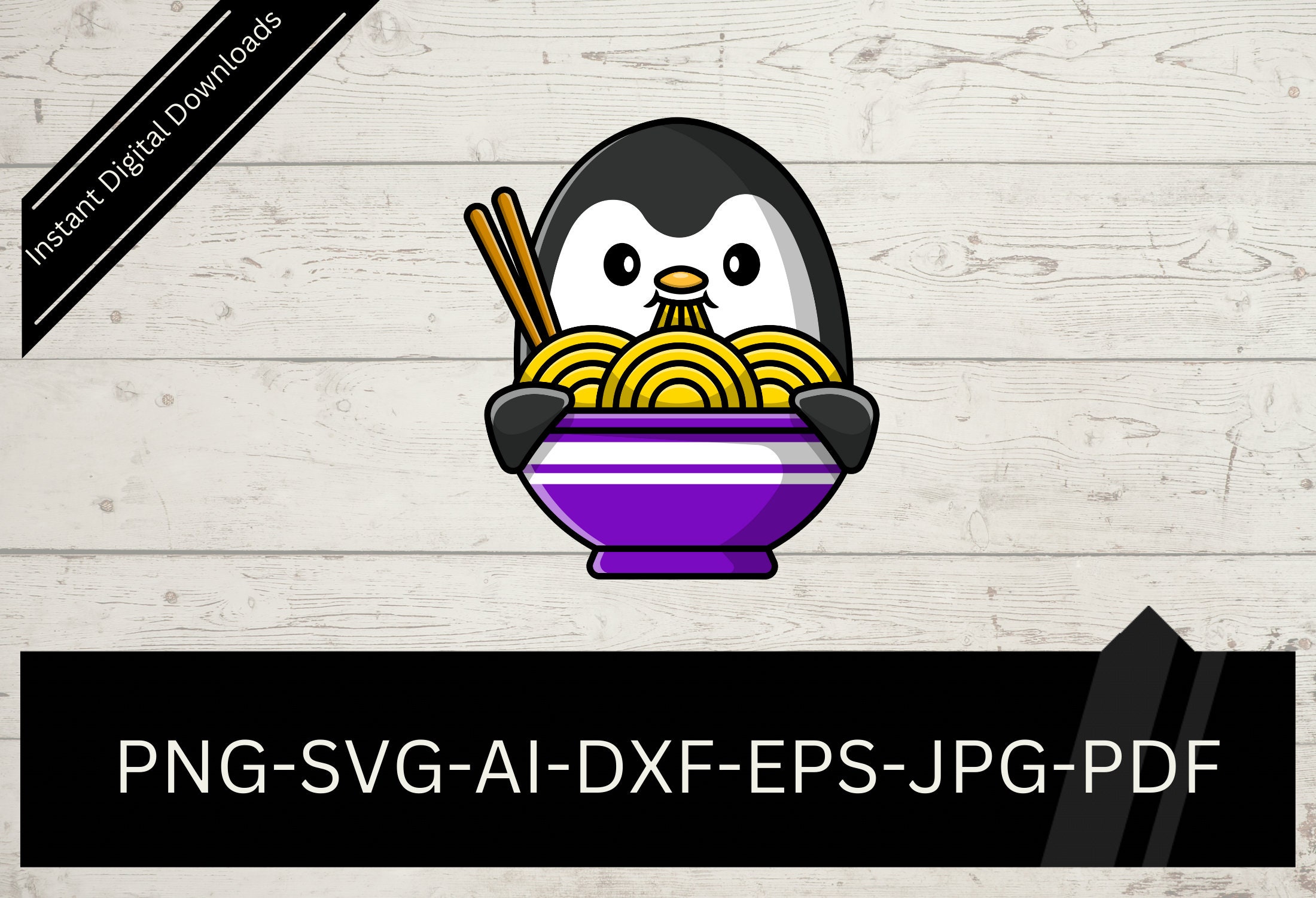 Ramen Penguin SVG, Ramen PNG, Baby Penguin Png, Ramen Noodles Png, Ramen Bowl Png, Soul Food Png ...
