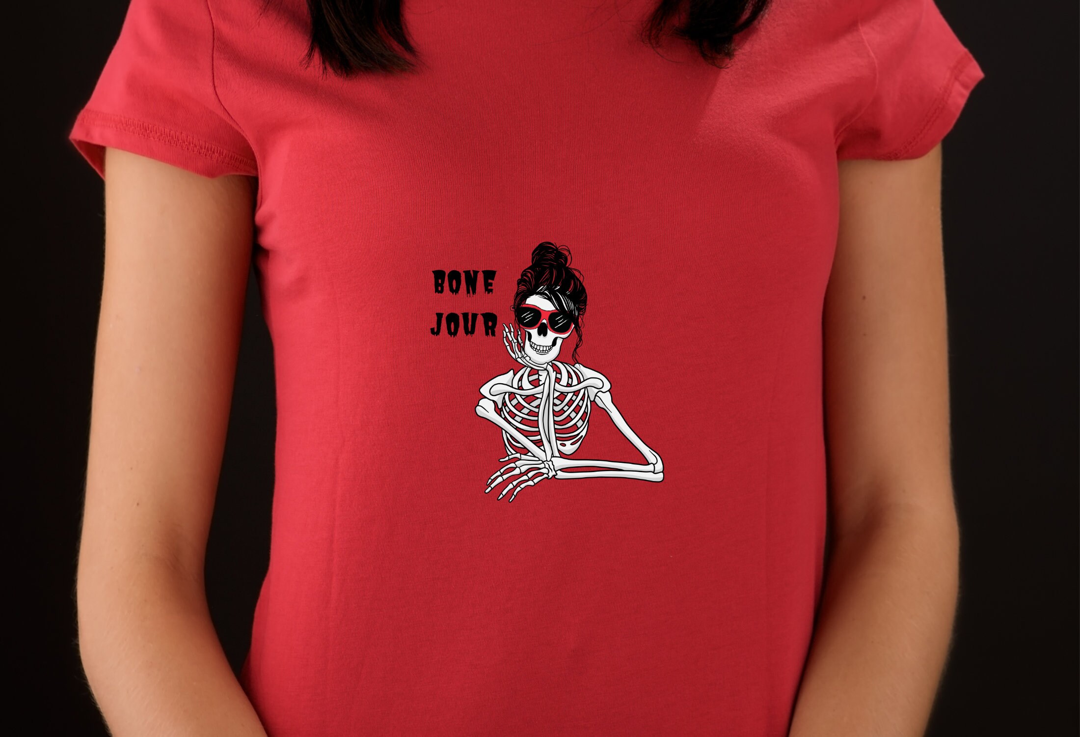 Bone Jour Svg Funny Halloween Pun Svg Funny Skeleton With - Etsy