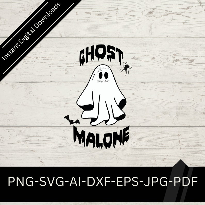 Ghost Malone Png, Ghost Malone Svg, Halloween Svg, Ghost Malone Shirt ...