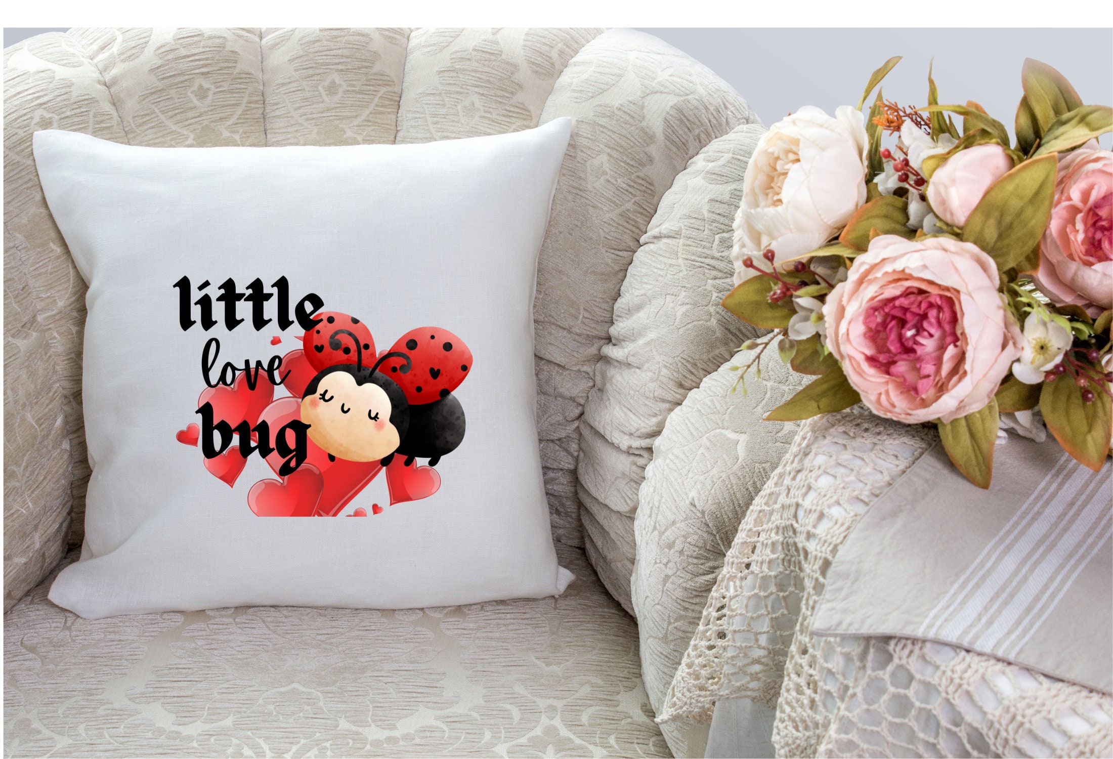 Little Love Bug Svg-adorable Ladybug Design Digital Download - Etsy