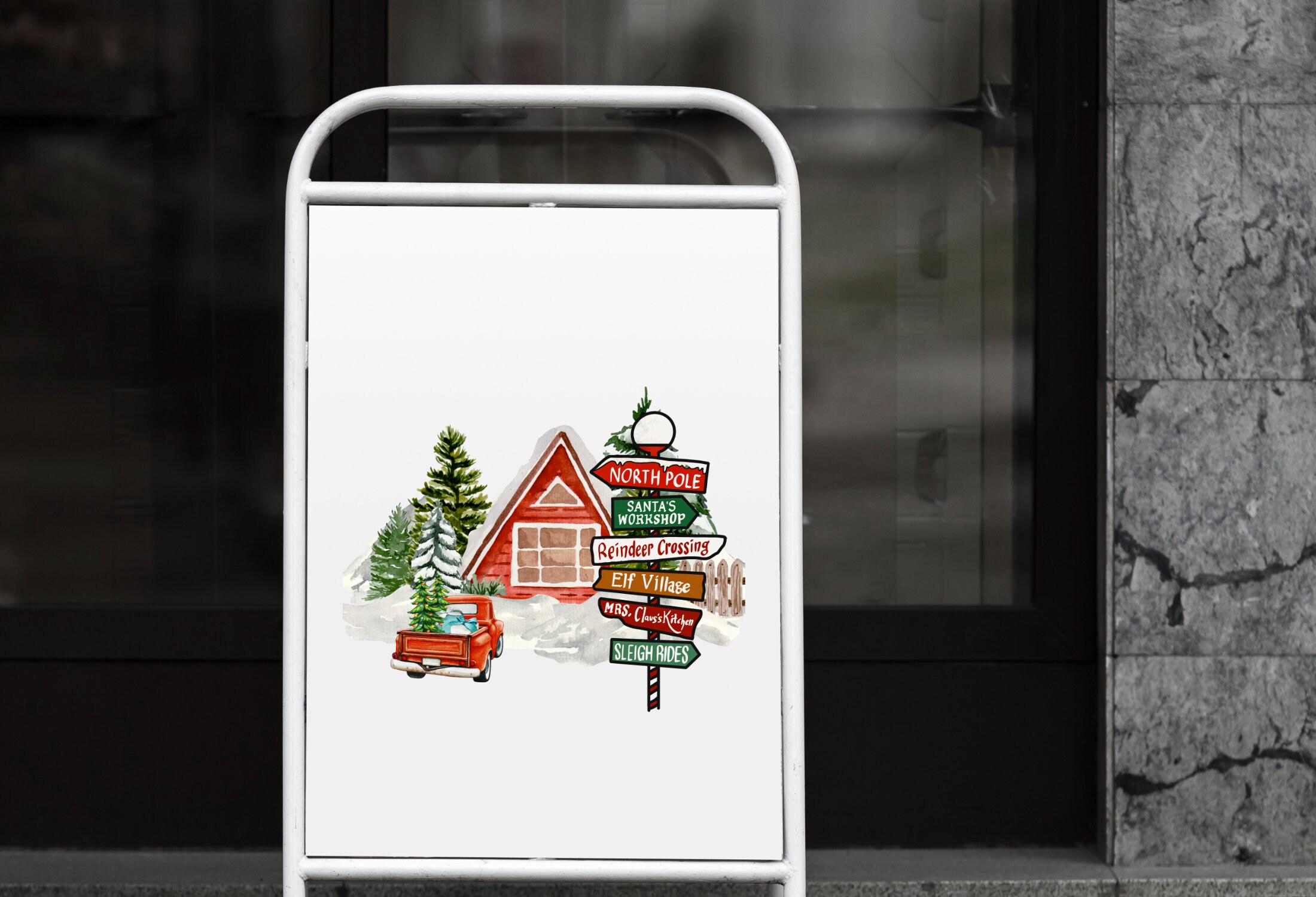 Winter Wonderland Svg-northpole SVG, Santa's Workshop, Reindeer ...