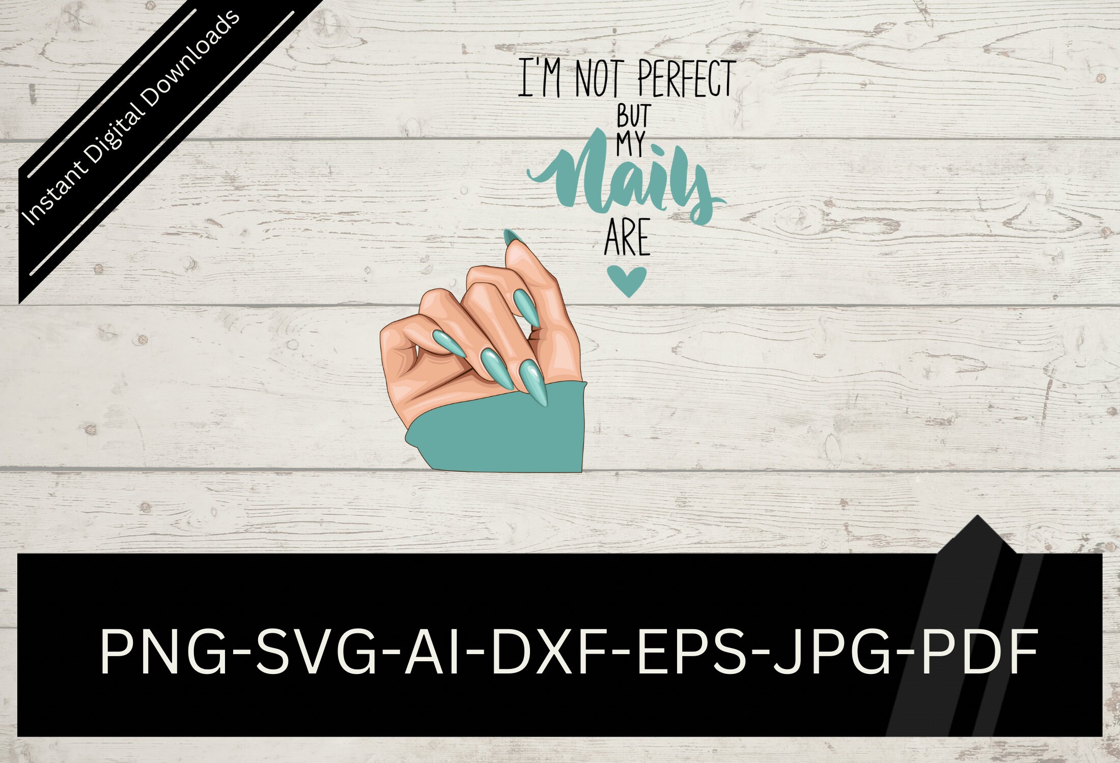 Nail Art SVG, Pretty Nails SVG, Fashion Girl SVG, Nail Polish Lover Png ...