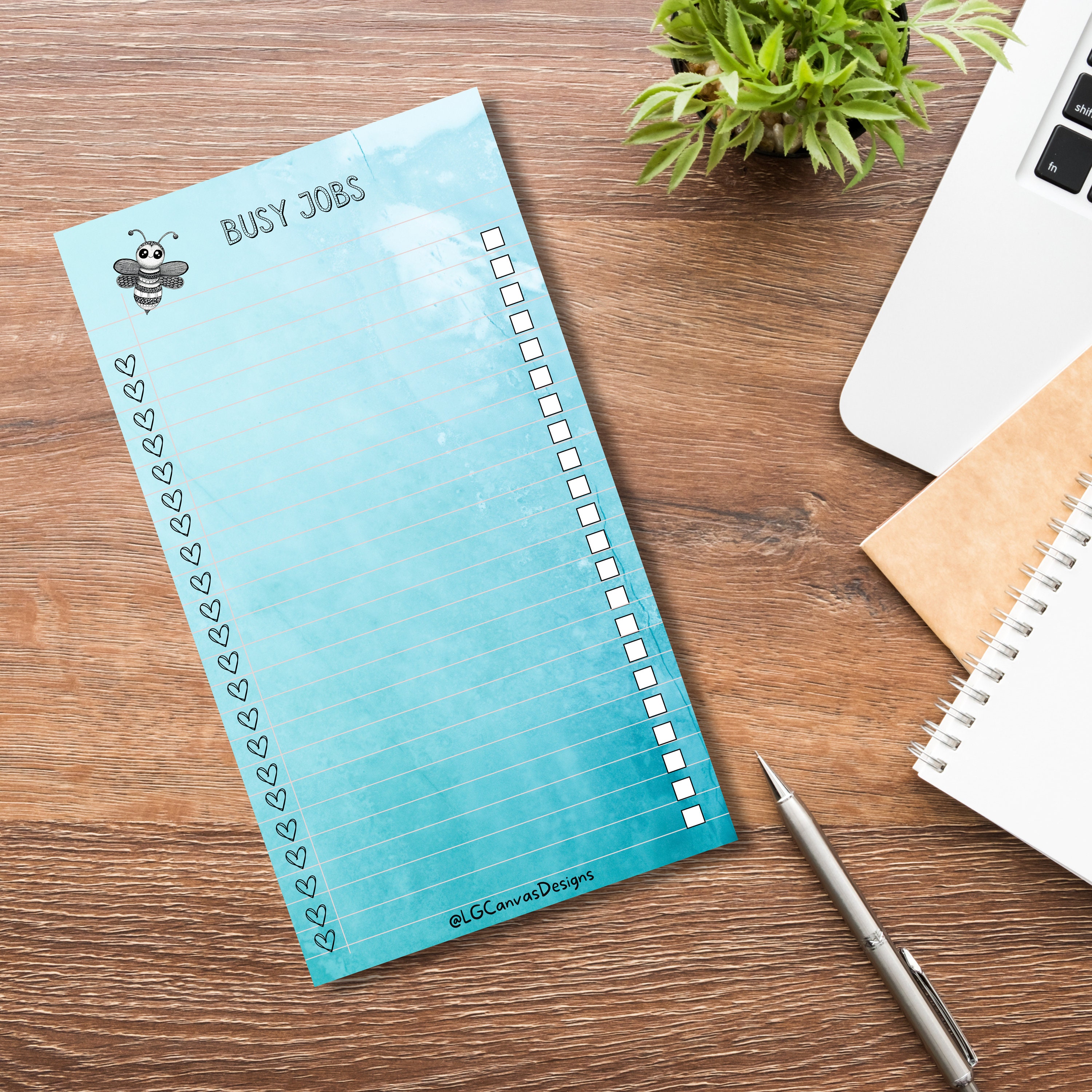 Set of Four Printable Blue Lists, Digital to Do Lists, Cute Animal ...