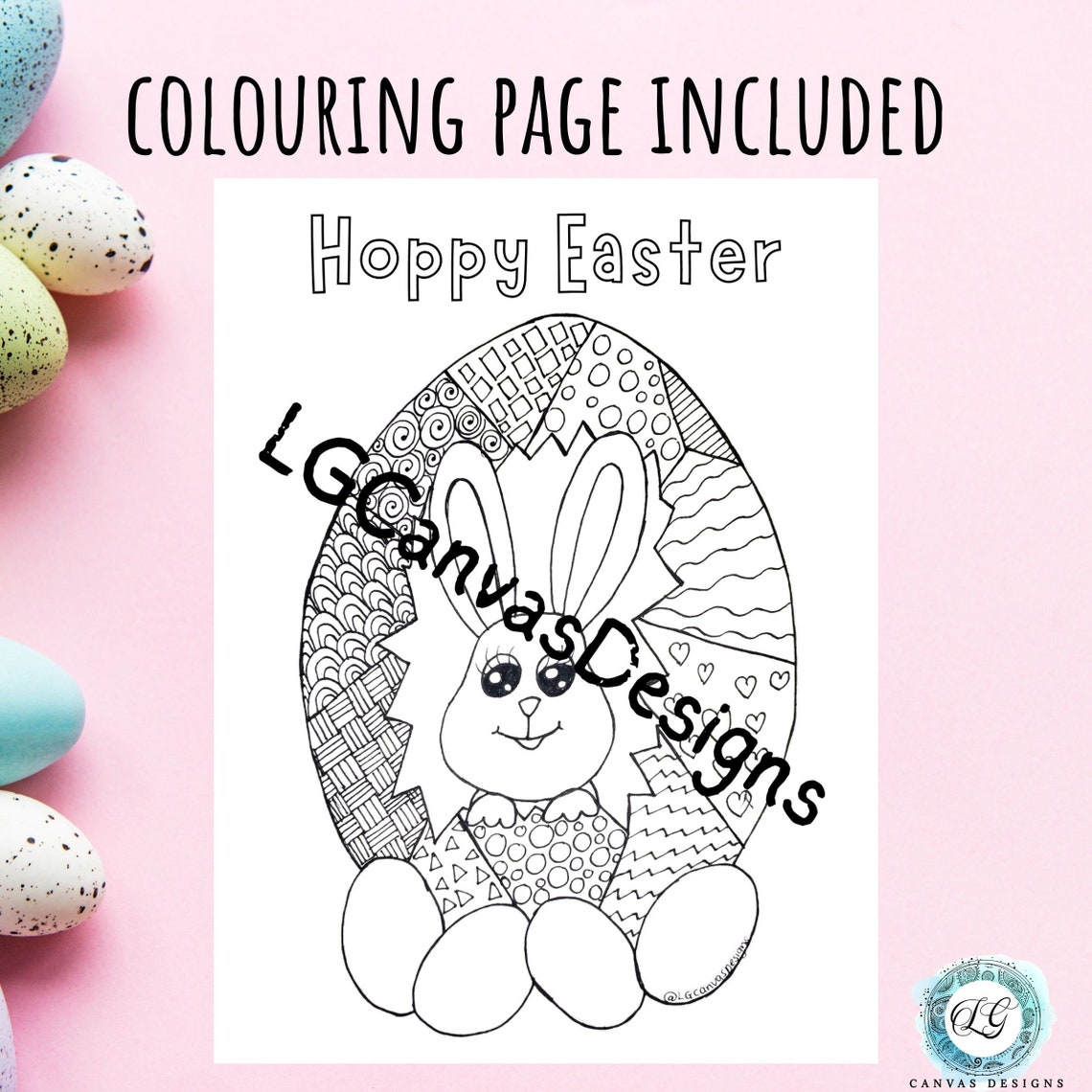 Step by Step Easter Bunny Art, Kids Easter Art Printable, Easter Bunny ...