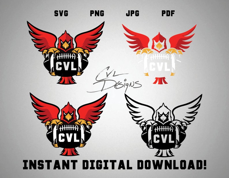 CVL SVG, Collinsville, Cardinal, Logo, Png, Jpg, Pdf, Football, Shirt ...