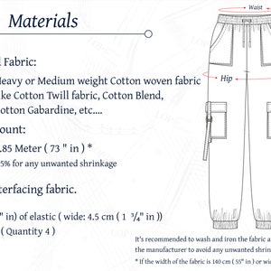 Cargo Pants Sewing Pattern, Women Cargo Pants, Written and Video ...