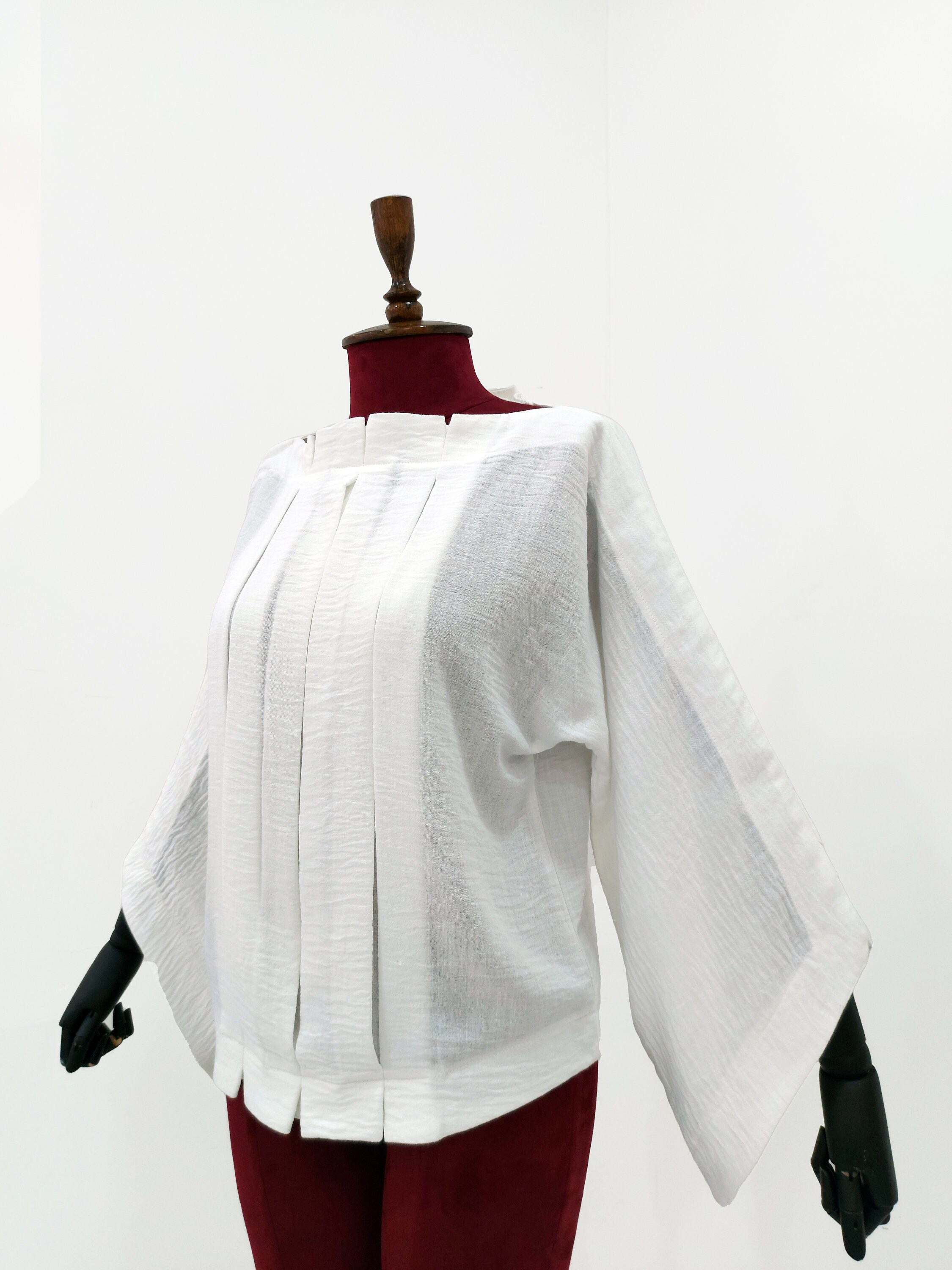Boho Blouse Sewing Pattern, Pleated Linen Blouse, With Video ...