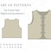 Tie Front Vest Pattern, Written Instructions to Sew It, Digital Sewing ...