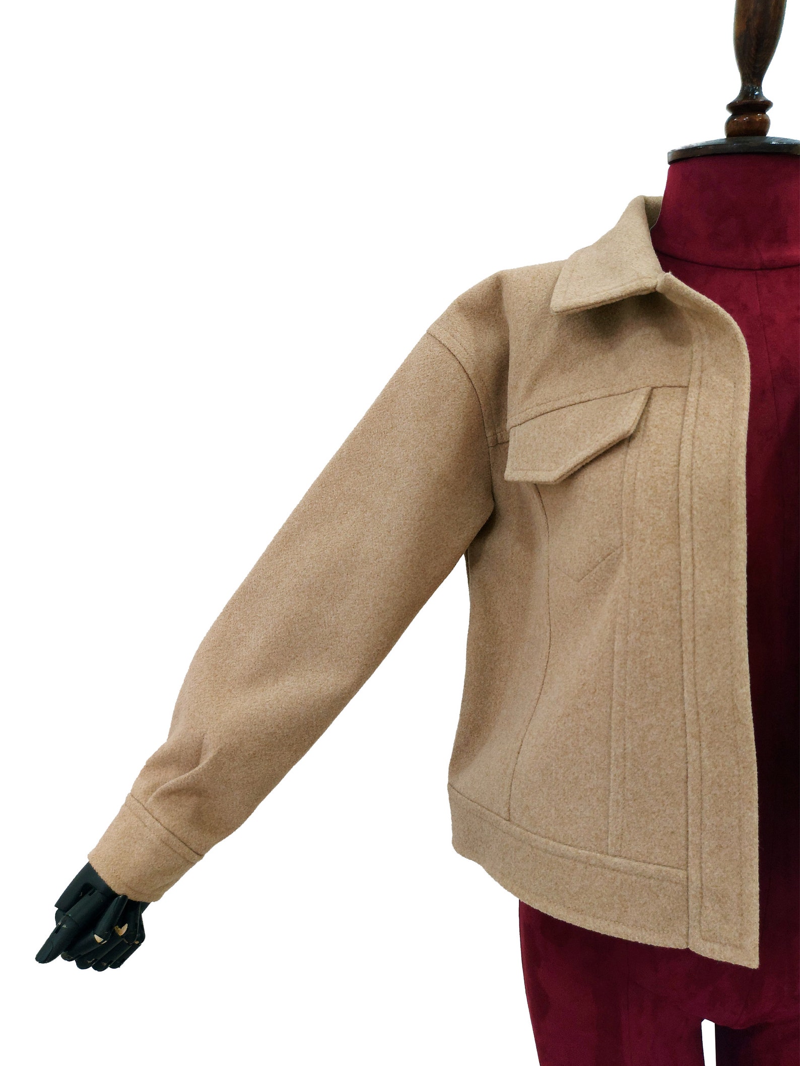 Cropped Jacket Sewing Pattern, With Written Instructions to Sew It. - Etsy