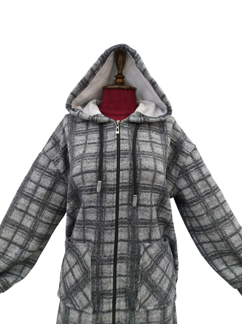 Hooded Fall Coat Sewing Pattern, Oversize Coat Pattern, With Video ...