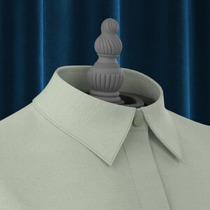 Extended Shoulder Shirt Sewing Pattern With Hidden Placket, With ...