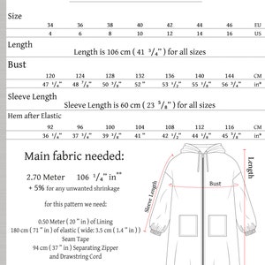 Hooded Fall Coat Sewing Pattern, Oversize Coat Pattern, With Video ...
