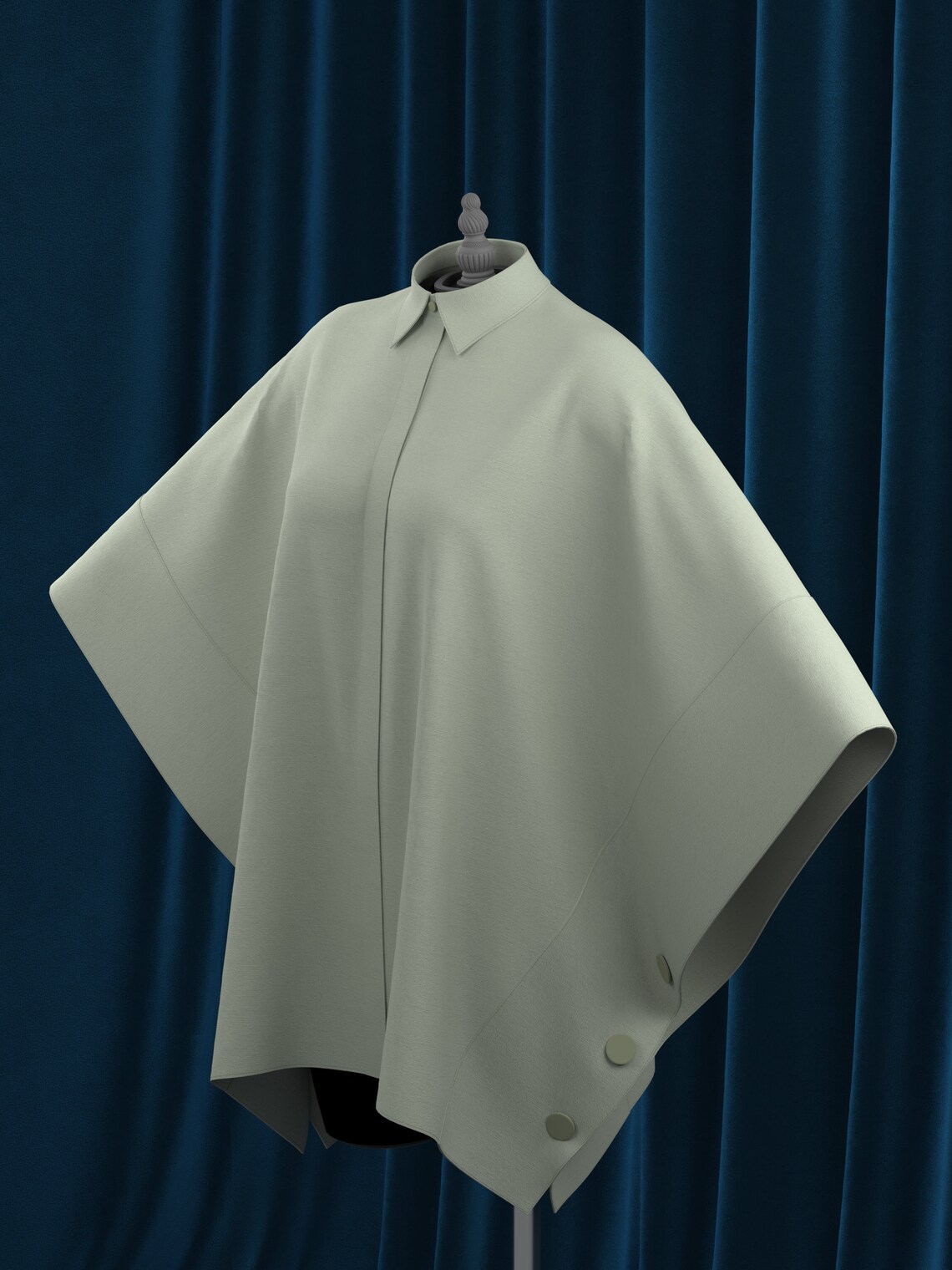 Extended Shoulder Shirt Sewing Pattern With Hidden Placket - Etsy