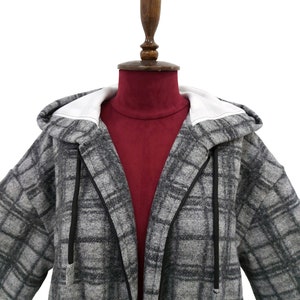 Hooded Fall Coat Sewing Pattern, Oversize Coat Pattern, With Video ...