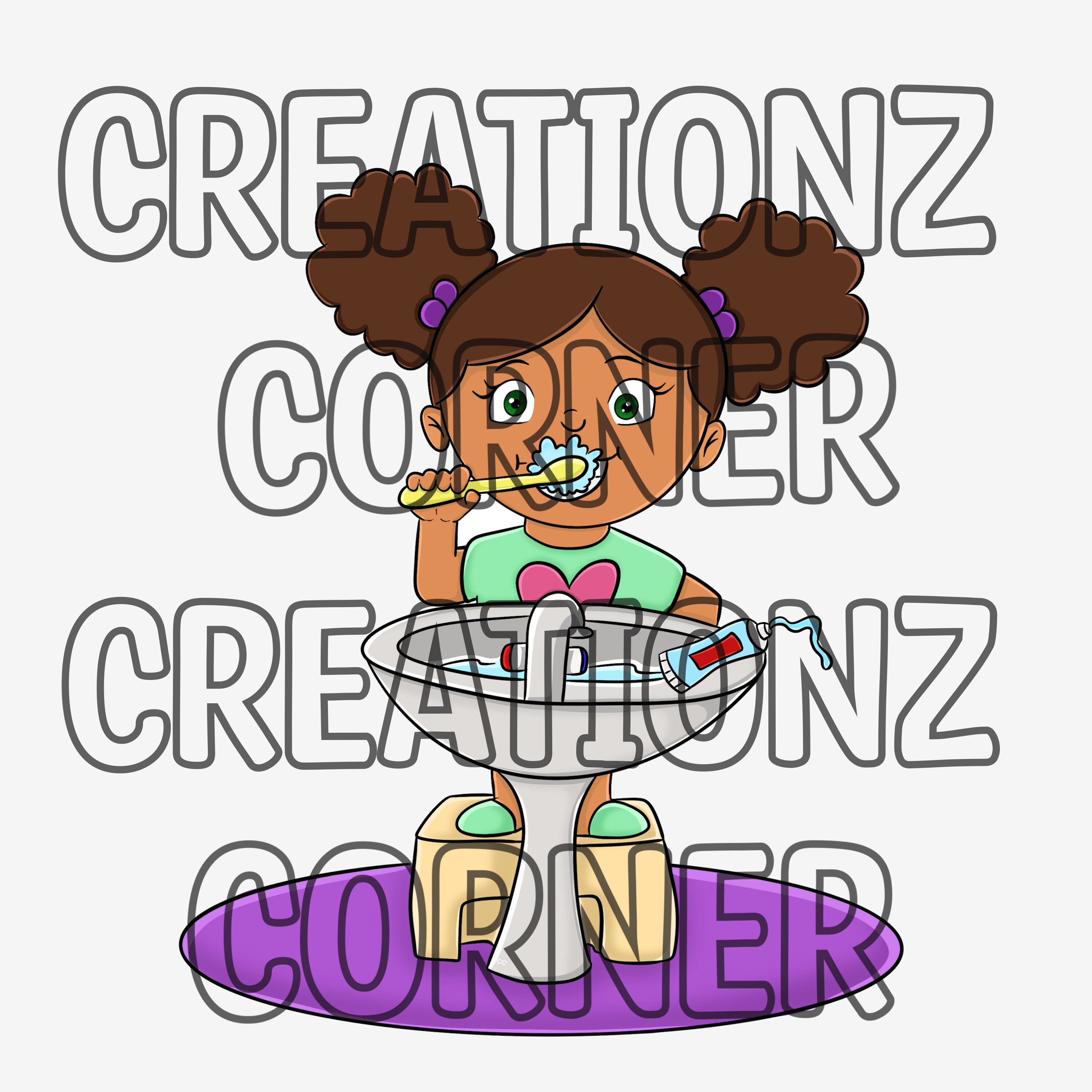 3 Set(girls)| Kids Washroom Art | Printable Digital Art | 3 Set, Kids ...