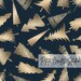 Gold Christmas Tree Seamless Pattern for Commercial Use Dark Holiday ...