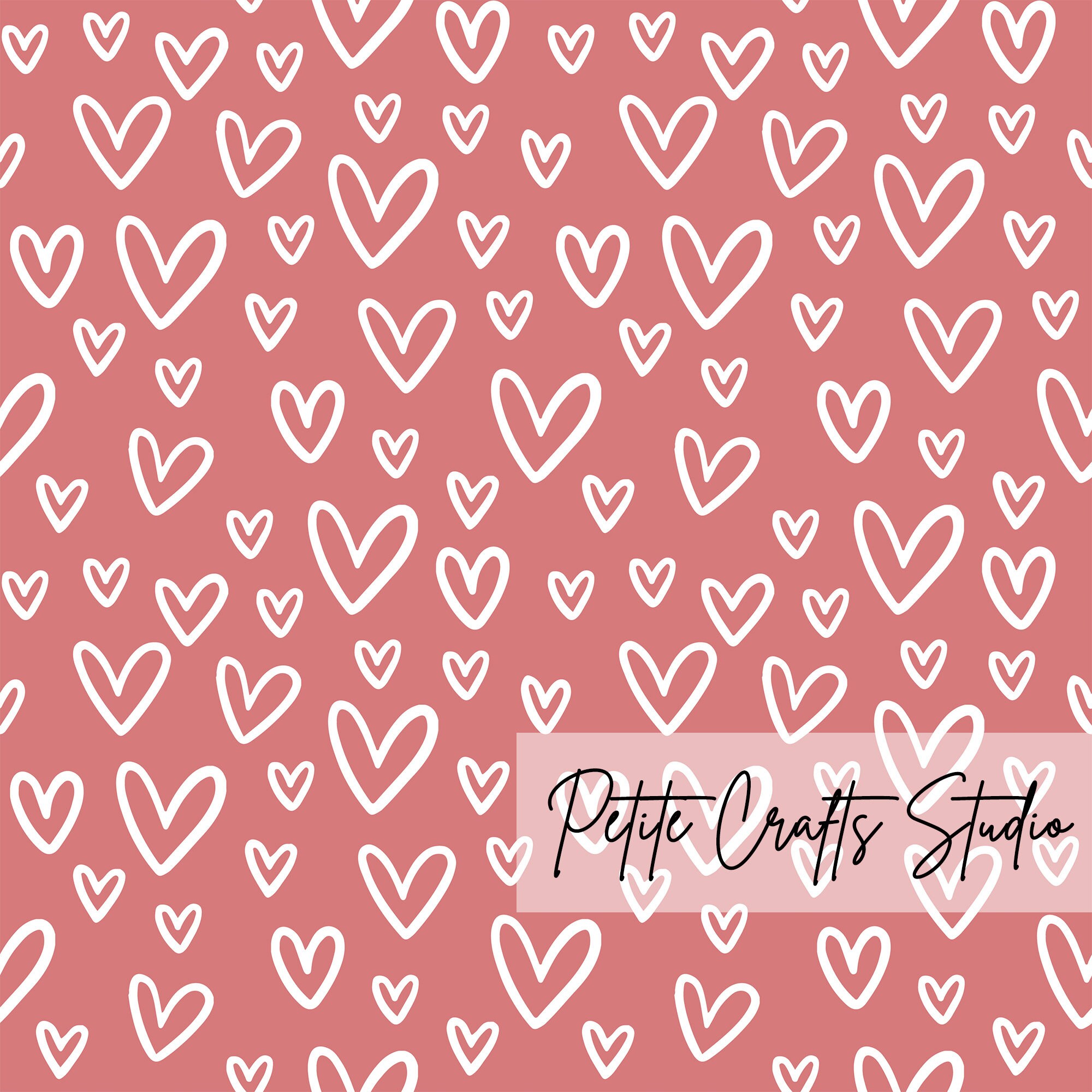 Valentines Day Seamless Pattern for Commercial Use Heart Seamless ...