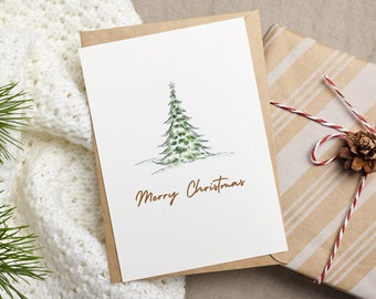 Christmas Tree Card Digital Download Printable - Etsy