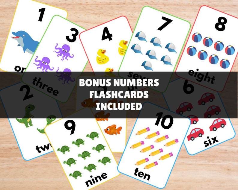 Numbers Activity Book Printable Numbers Coloring Pages Toddler Counting ...