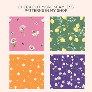 Ditsy Flower Seamless Pattern Summer Floral Repeating Pattern ...