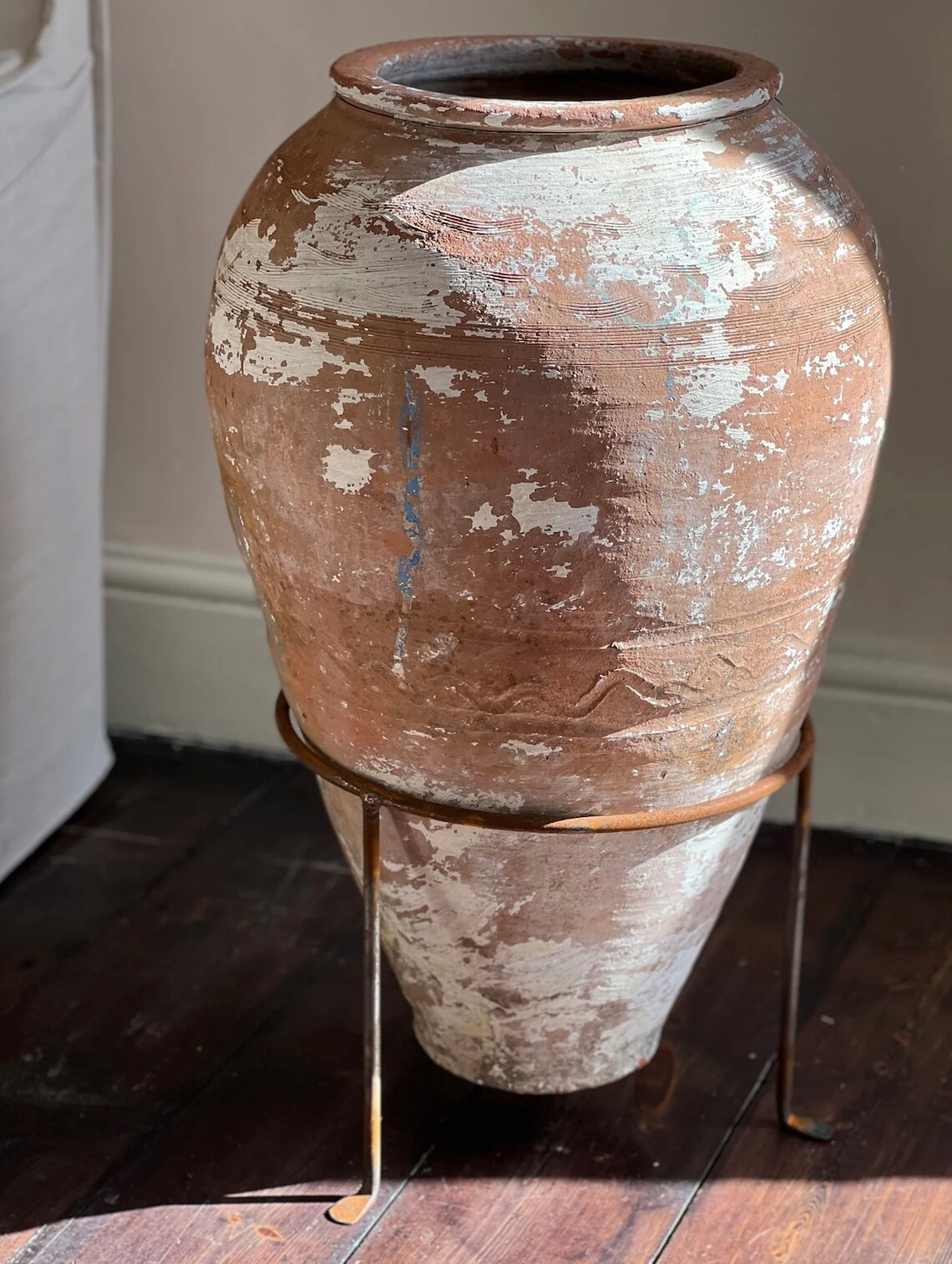 Antique Turkish Storage Vessel 'the Dalia Pot' Beautiful Standing Pot ...