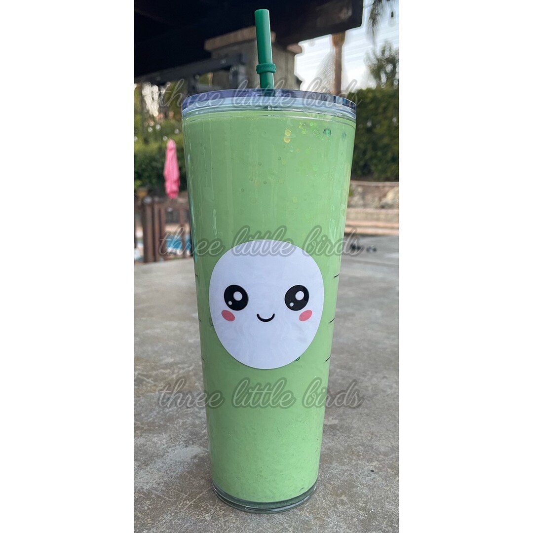 Matcha Green Tea With Boba Snow Globe Tumbler - Etsy