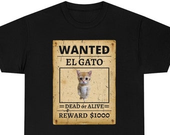 El Gato T Shirt - Etsy