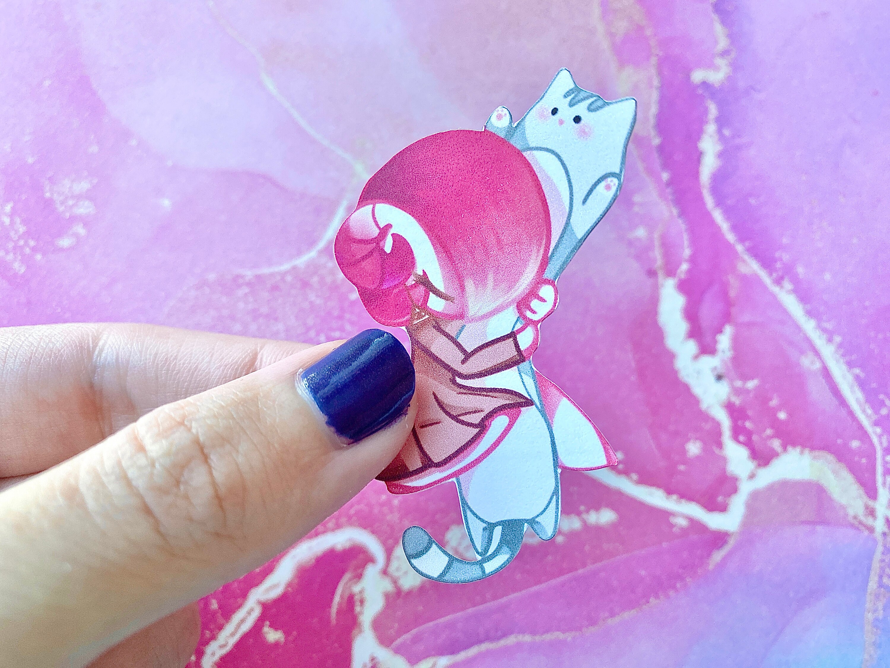 Sleepy Sheep Furry Paper Sticker - Etsy