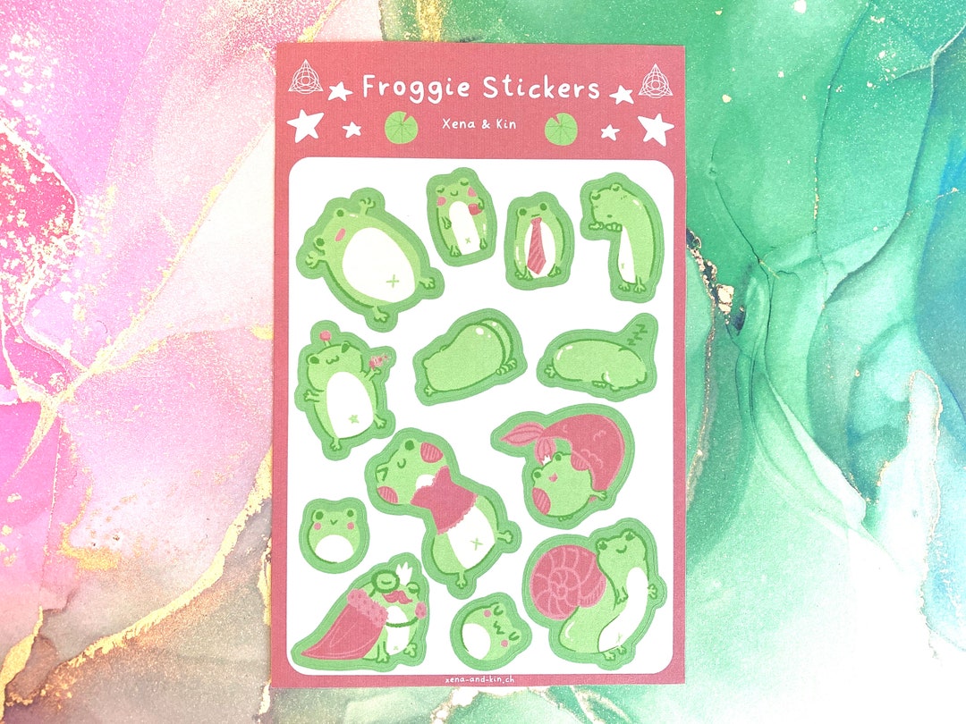 Froggie Sticker Sheet - Etsy