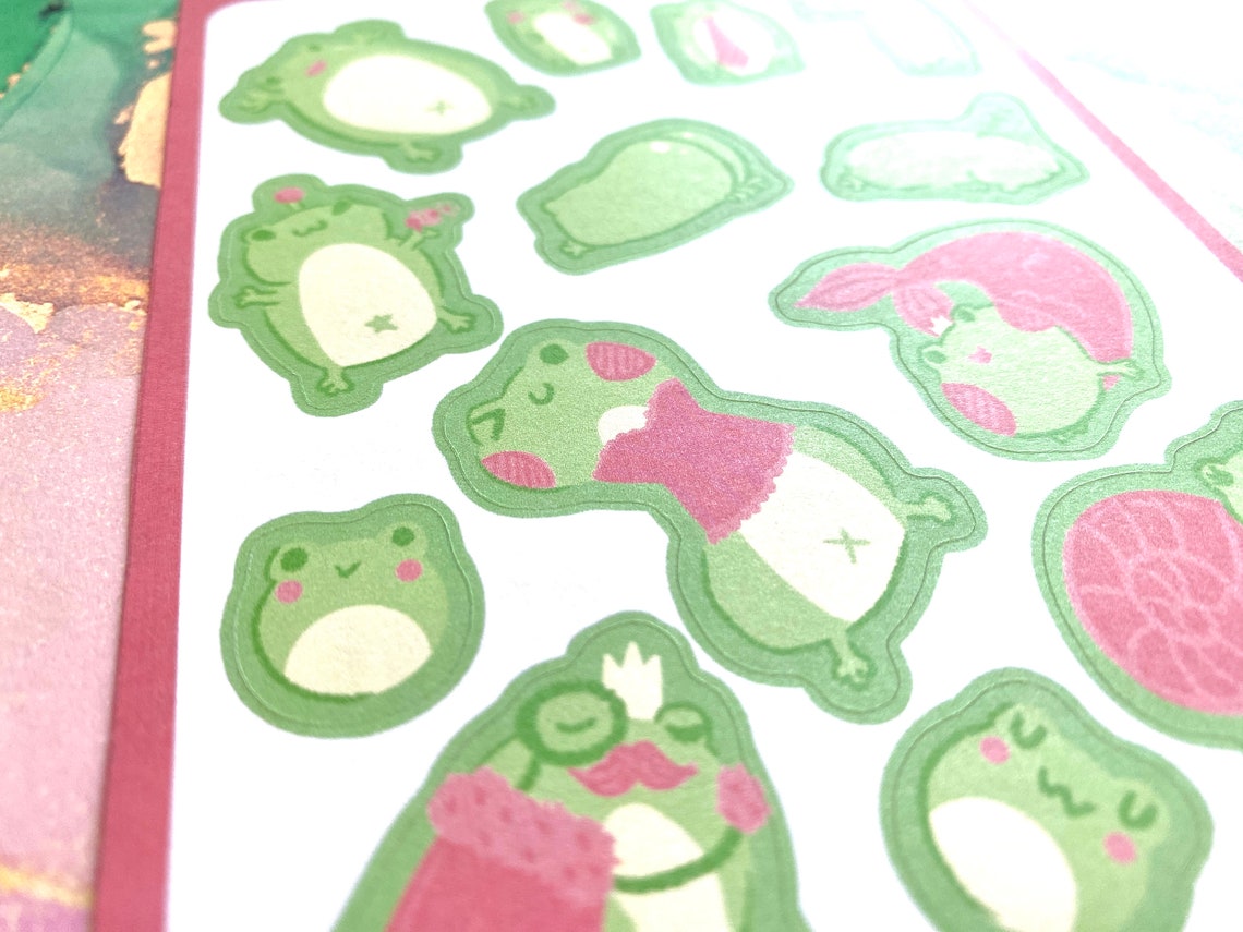 Froggie Sticker Sheet - Etsy