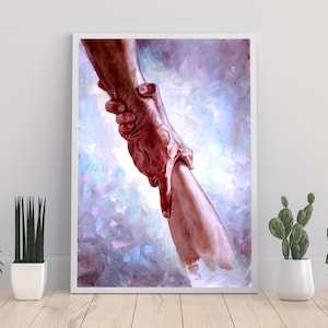 The Hand of God Print, Jesus Canvas Print, Printable Art, Modern Wall ...