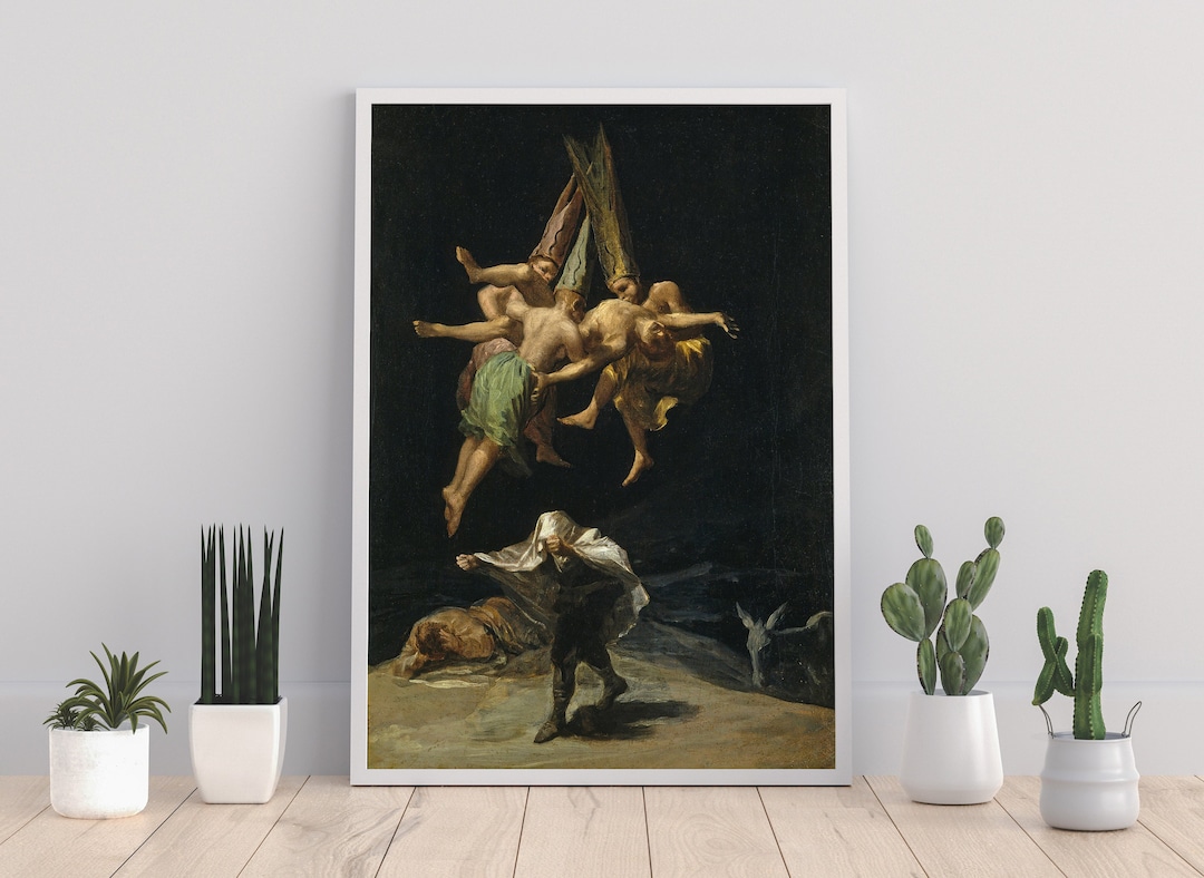 Francisco Goya Witches Flight 1798 Classic Painting - Etsy