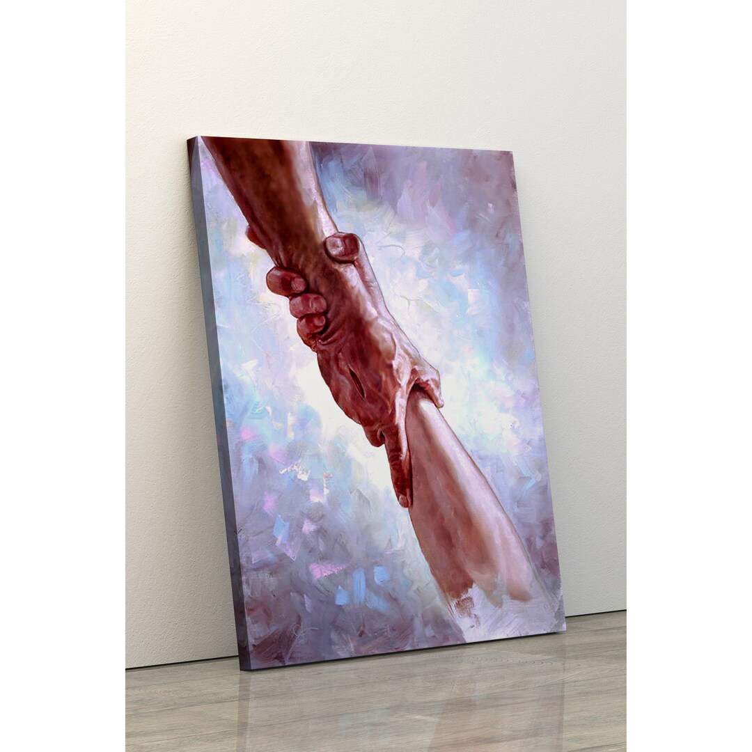 The Hand of God Framed, Jesus Canvas Print, Canvas Art, Modern Wall Art ...