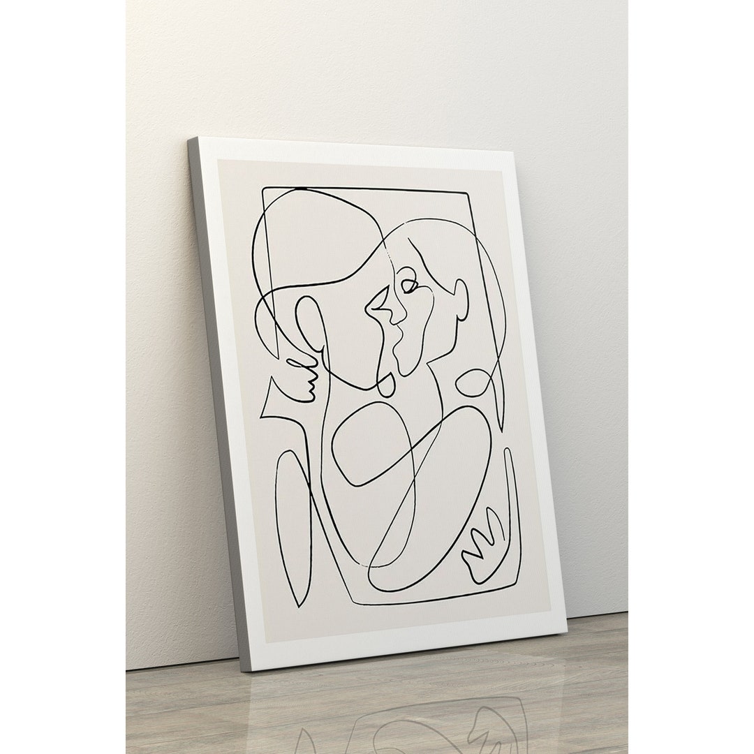 Picasso the Love Print, One Line Art, Picasso Poster, Minimalist Print ...