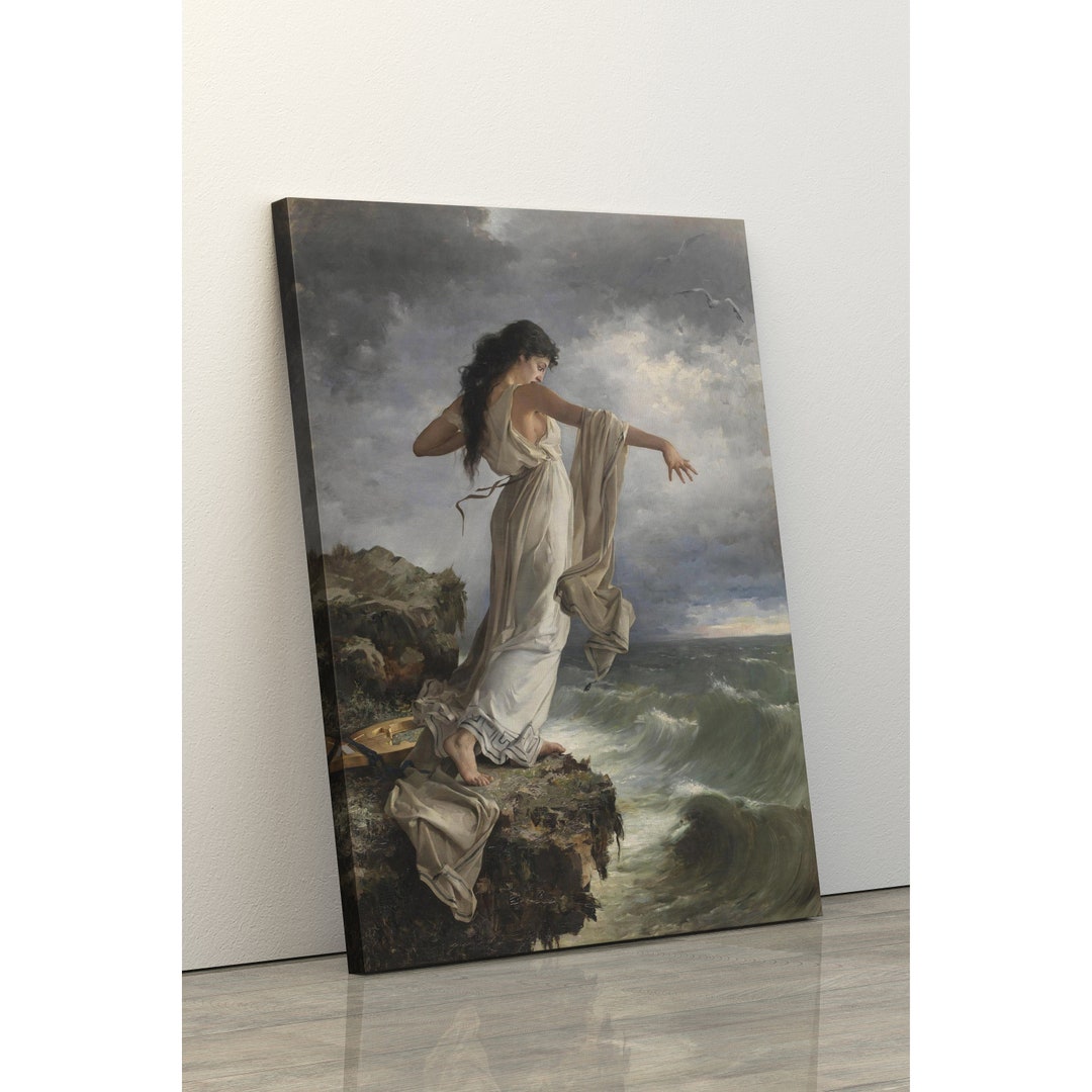 Sappho,antique Classical Painting ,greek Mythology Printable Wall Art ...